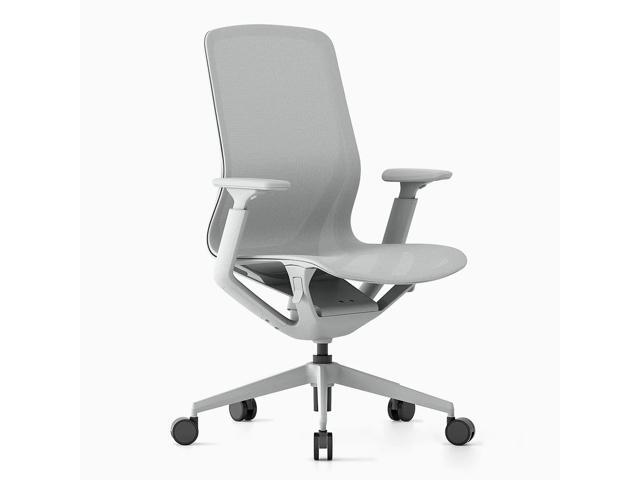 Click here for Desky Echo Modern Office Chair - Light Gray / Adju... prices