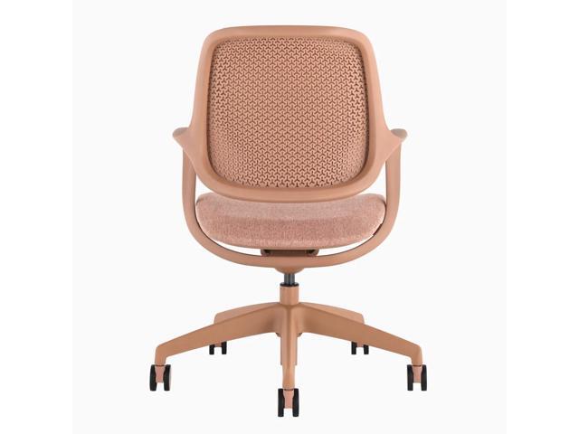 Click here for Desky Evoque Low Back Office Chair - Peach prices