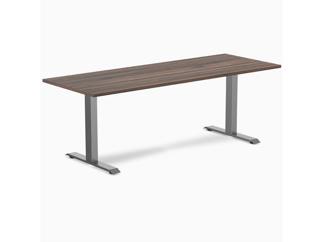 Click here for Desky Zero Laminate Office Desk - Jarrah Legno / 7... prices