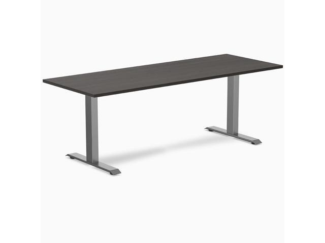 Click here for Desky Zero Laminate Office Desk - Burnished Wood /... prices