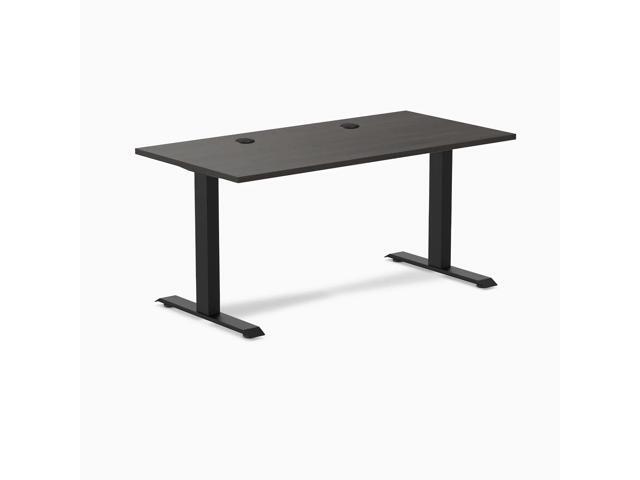 Click here for Desky Zero Laminate Office Desk - Burnished Wood /... prices