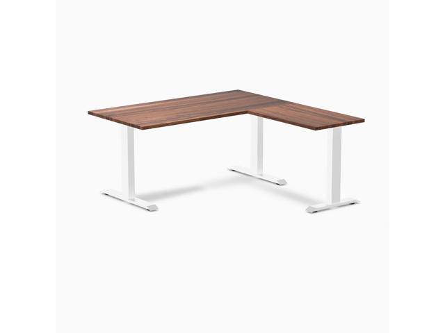 Click here for Desky Zero Hardwood L-Shape Office Desk - Walnut /... prices