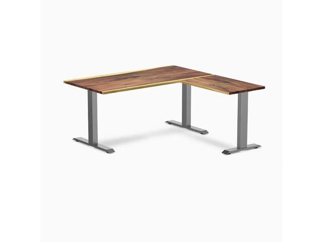 Click here for Desky Zero Hardwood L-Shape Office Desk - Saman /... prices