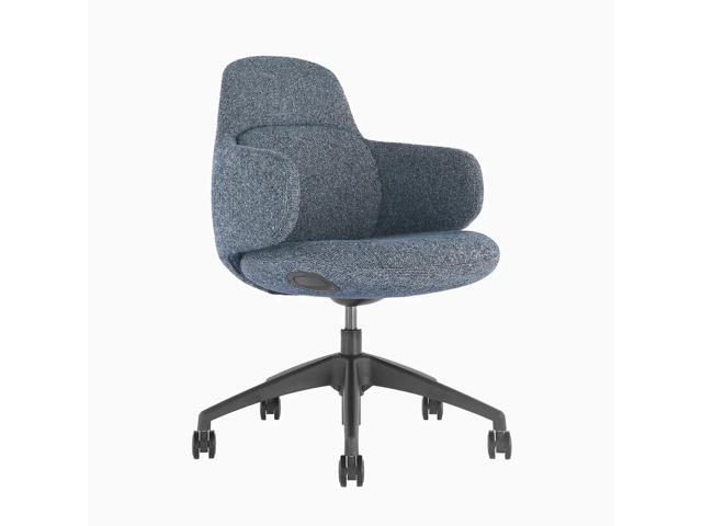 Click here for Desky Arco Office Chair - Midnight Blue prices