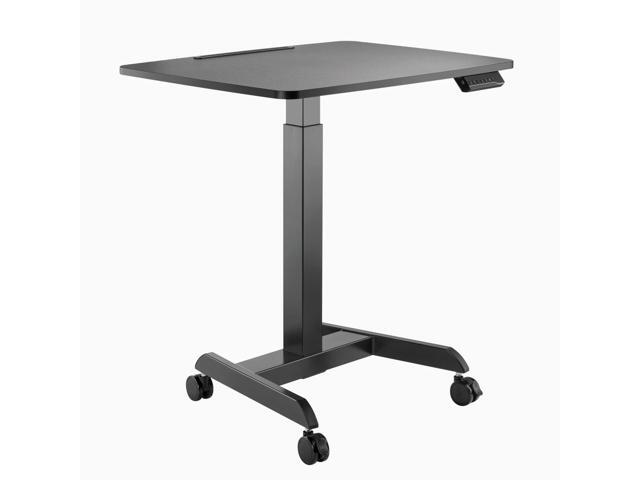 Click here for Desky Single Sit Stand Pedestal Desk - Black prices