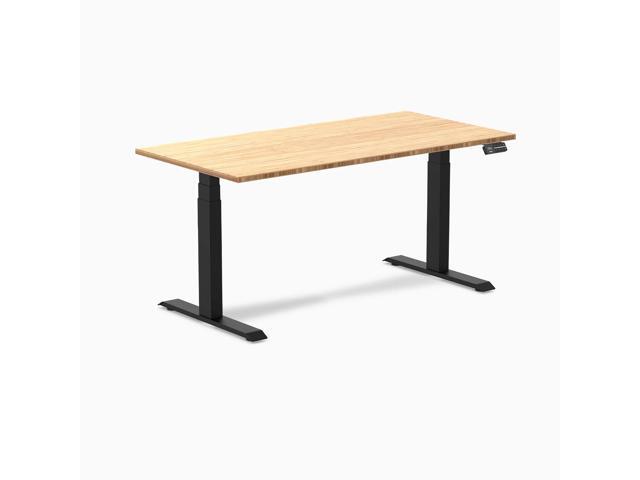 Click here for Desky Dual Bamboo Sit Stand Desk - Bamboo / 60 x 3... prices