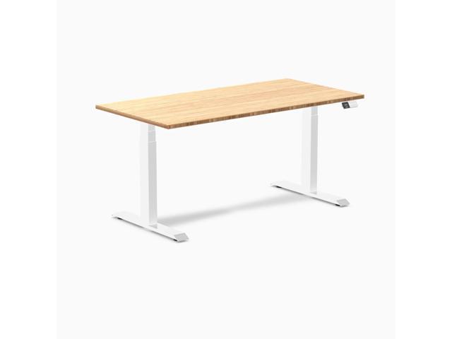 Click here for Desky Dual Bamboo Sit Stand Desk - Bamboo / 60 x 3... prices