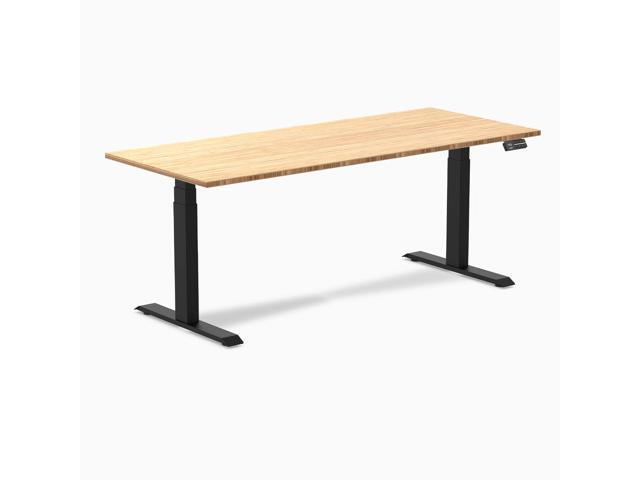 Click here for Desky Dual Bamboo Sit Stand Desk - Bamboo / 72 x 3... prices