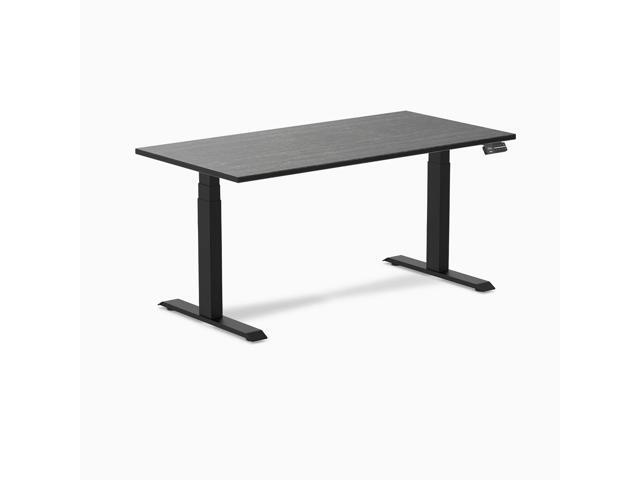 Click here for Desky Dual Bamboo Sit Stand Desk - Dark Bamboo / 6... prices