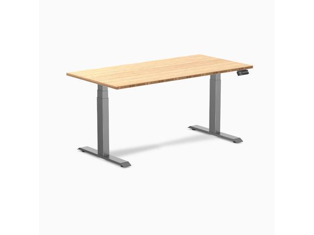 Click here for Desky Dual Bamboo Sit Stand Desk - Bamboo / 60 x 3... prices