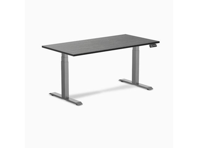 Click here for Desky Dual Bamboo Sit Stand Desk - Dark Bamboo / 6... prices