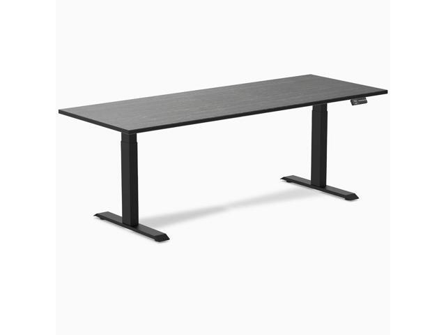 Click here for Desky Dual Bamboo Sit Stand Desk - Dark Bamboo / 8... prices