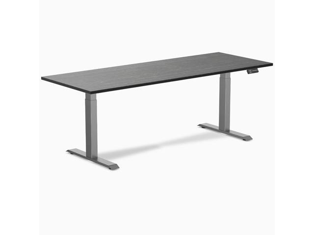 Click here for Desky Dual Bamboo Sit Stand Desk - Dark Bamboo / 8... prices