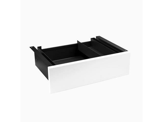 Click here for Desky Minimal Under Desk Drawer - White Laminate /... prices