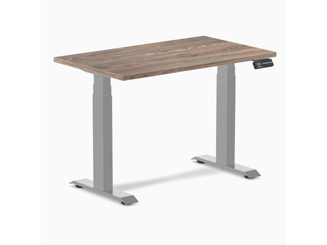 Click here for Desky Dual Mini Sit Stand Desk - Natural Walnut /... prices