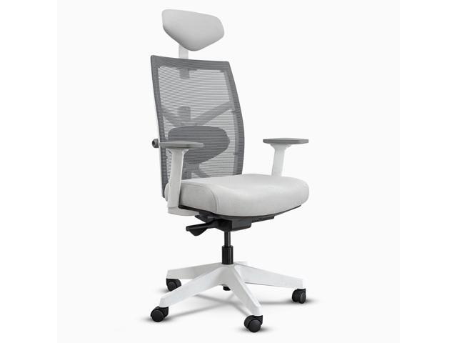 Click here for Desky Elite Ergonomic Chair - White / Headrest prices