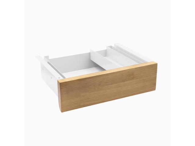 Click here for Desky Minimal Under Desk Drawer - Light Oak Rubber... prices
