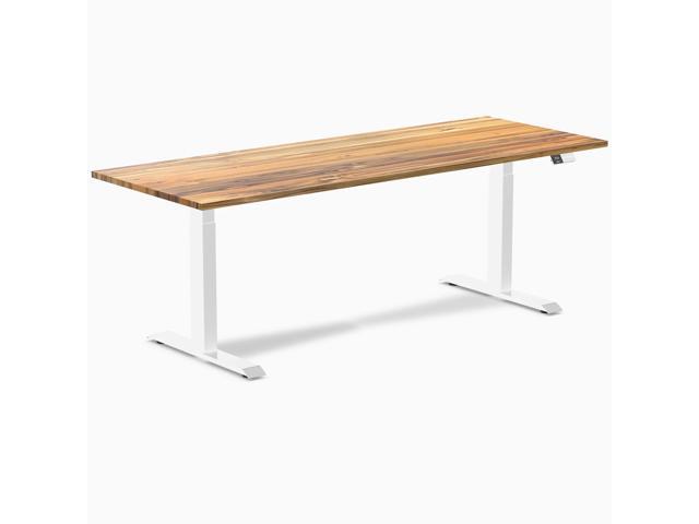Click here for Desky Dual Hardwood Sit Stand Desk - Teak / 80 x 3... prices