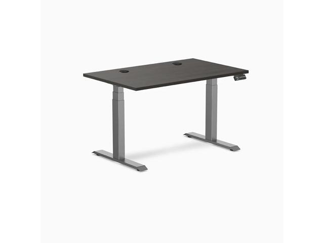 Click here for Desky Dual Laminate Sit Stand Desk - Burnished Woo... prices