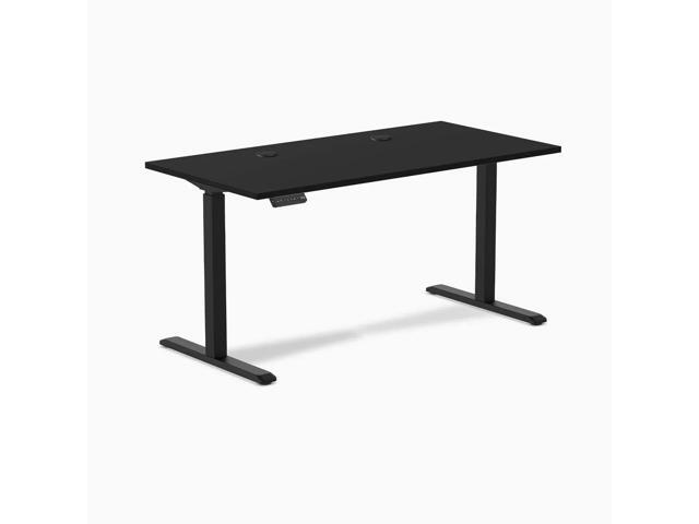 Click here for Desky Single Sit Stand Gaming Desk - Black / 59.1... prices