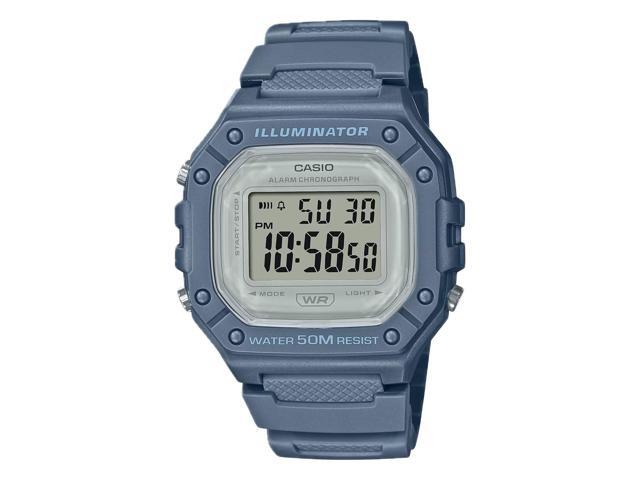 Click here for Casio Mens Water-Resistant Digital Watch with Blue... prices