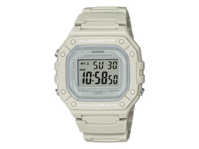 Click here for Casio Mens Water-Resistant Digital Watch with Whit... prices