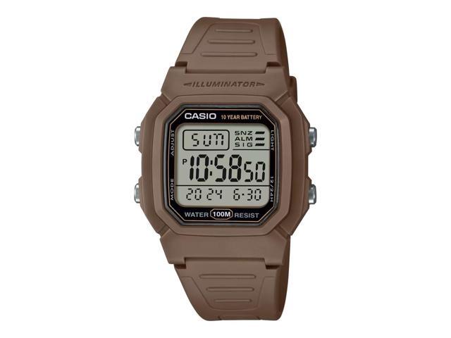 Click here for Casio Mens Water-Resistant Digital Watch with Brow... prices