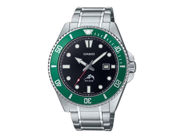 Click here for Casio Mens Stainless Steel Dive Watch with Black a... prices