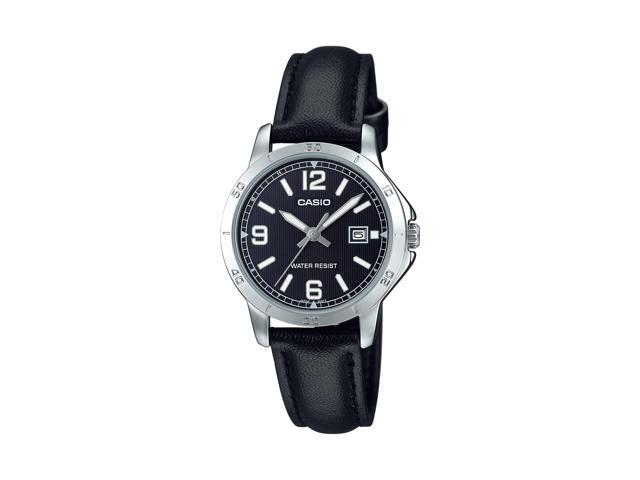 Click here for Casio Womens Black Analog Watch with Black Dial -... prices