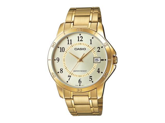 Click here for Casio Mens Gold Analog Watch with Champagne Dial M... prices