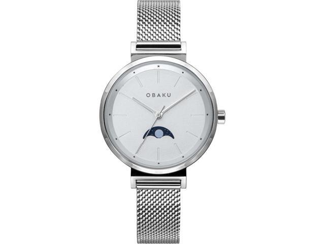 Click here for Obaku Womens Maane Silver Dial Watch - V243LMCIMC prices