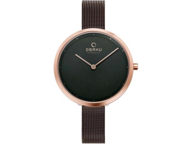 Click here for Obaku Womens Classic Brown Dial Watch - V227LXVNMN prices