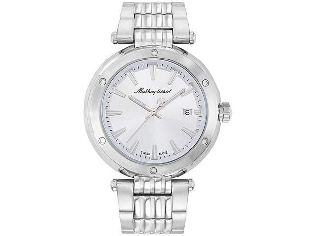 Click here for Mathey Tissot Mens Neptune Silver Dial Watch - H91... prices
