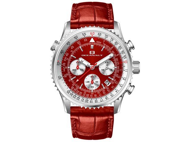 Click here for Oceanaut Mens Flight Red Dial Watch - OC0129 prices
