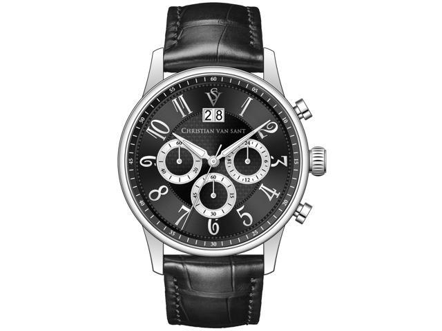Click here for Christian Van Sant Mens Heritage Black Dial Watch... prices