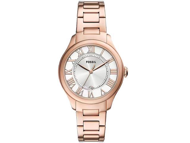 Fossil Womens Gilmore Three-Hand Date Two-Tone Stainless-Steel Watch  38mm - Rose Gold-tone