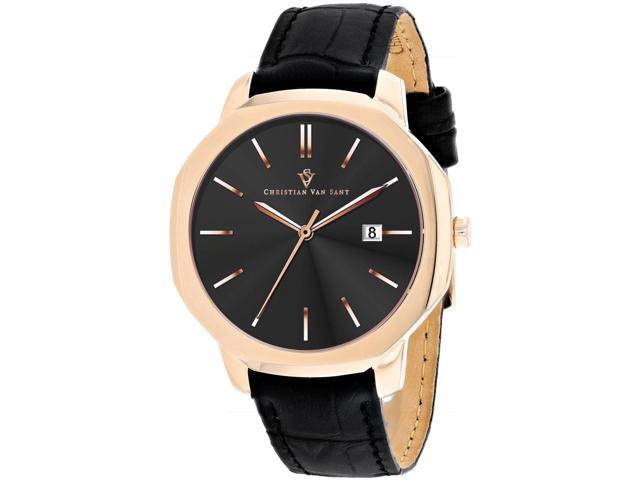 Click here for Christian Van Sant Mens Octavius Slim Black Dial W... prices