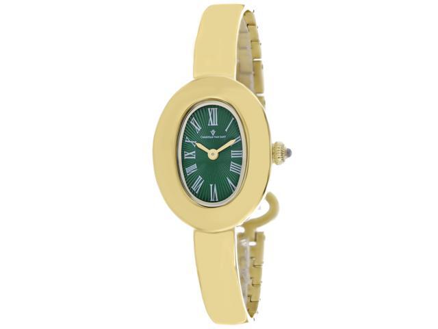 Click here for Christian Van Sant Womens Anora Green Dial Watch -... prices
