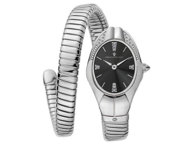 Click here for Christian Van Sant Womens Naga Black Dial Watch -... prices
