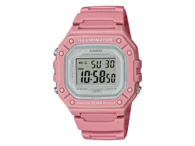 Click here for Casio Womens Pink Digital Sports Watch - W-218HC-4... prices