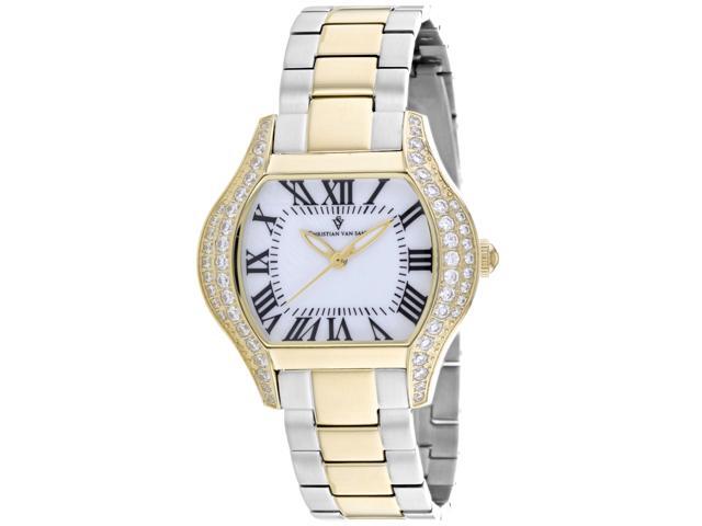 Christian Van Sant Womens Bianca White Dial Watch - CV1834