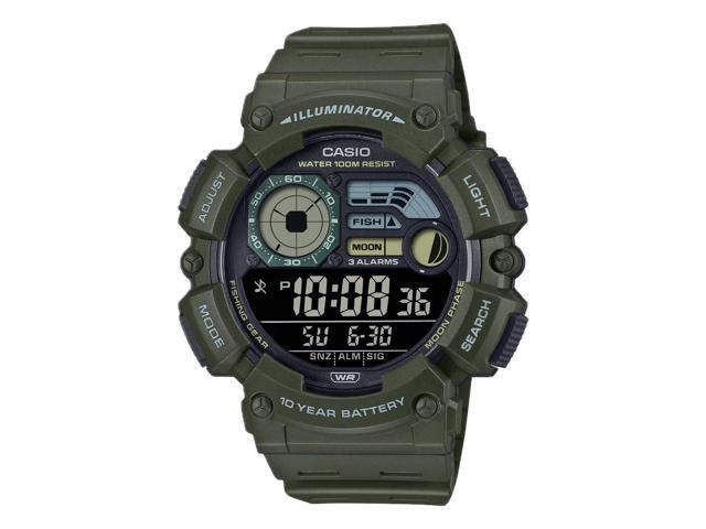 Click here for Casio Mens Digital Watch with Green Band - WS-1500... prices