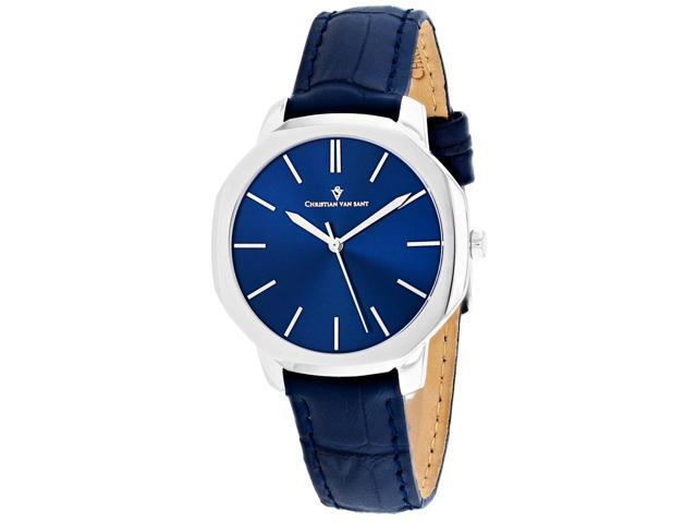 Click here for Christian Van Sant Womens Octave Slim Blue Dial Wa... prices