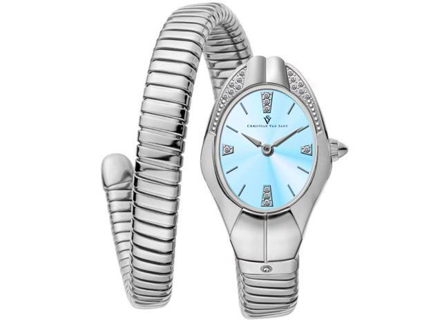 Click here for Christian Van Sant Womens Naga Blue Dial Watch - C... prices