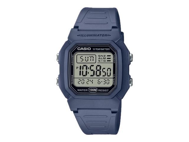 Click here for Casio Mens Water-Resistant Digital Watch with Blue... prices