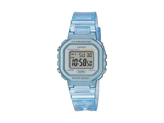 Click here for Casio Womens Transparent Blue Digital Watch - LA-2... prices