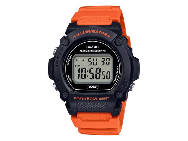 Click here for Casio Mens Classic Digital Black Watch with Orange... prices