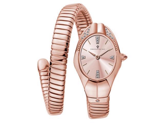 Click here for Christian Van Sant Womens Naga Rose Gold Dial Watc... prices