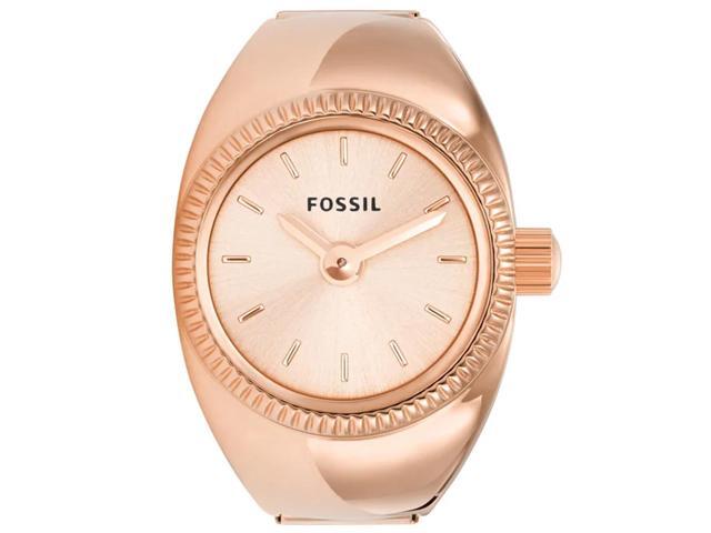 Fossil Womens Watch Ring Rose gold Dial Watch - ES5247