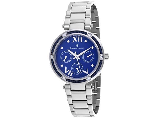 Click here for Christian Van Sant Womens Sienna Blue Dial Watch -... prices